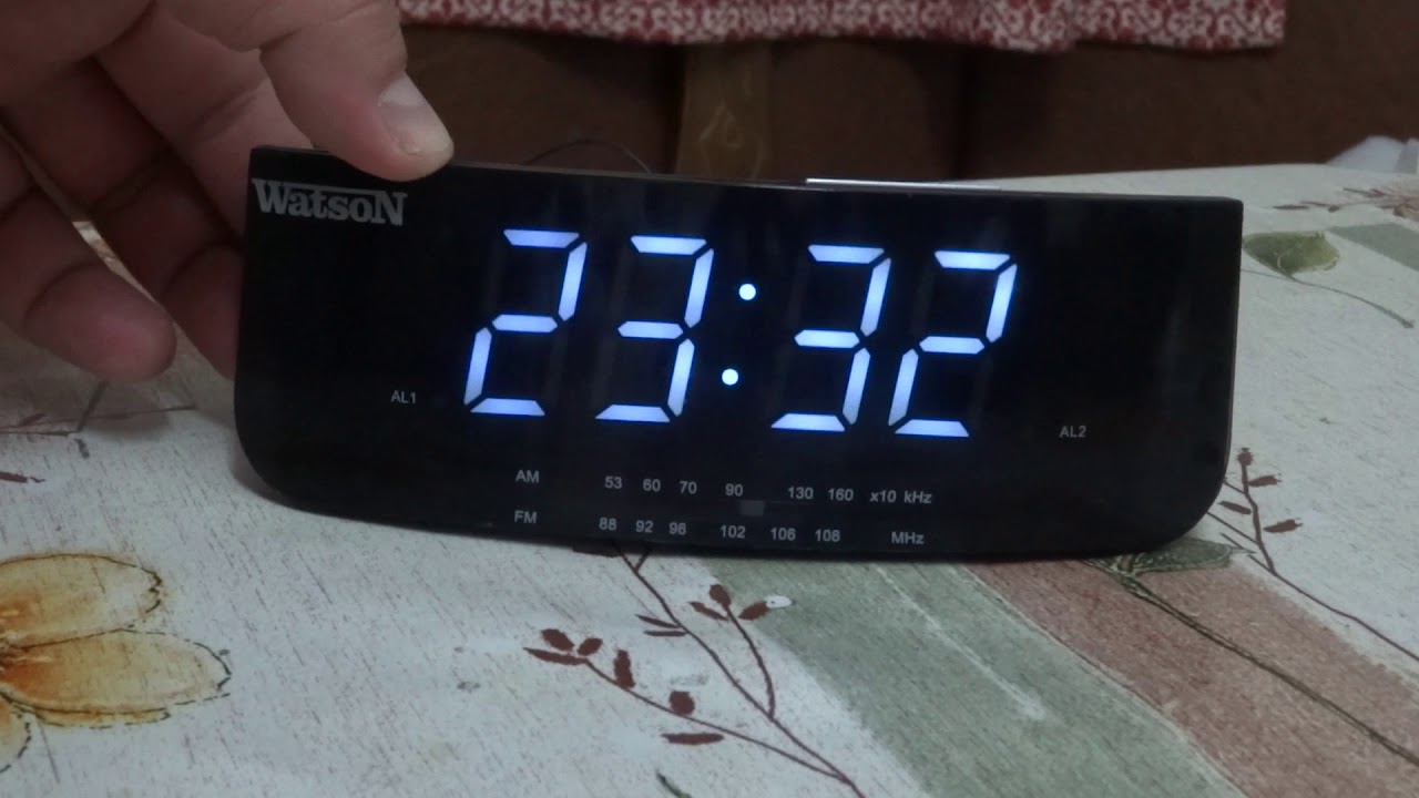 Radio with clock Watson UR4211 - YouTube