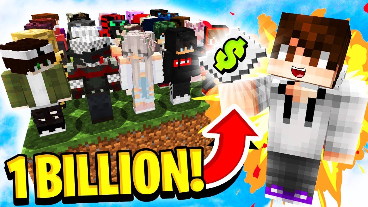 1 BILLION DOLLAR GIVEAWAY! (Minecraft Skyblock) - YouTube