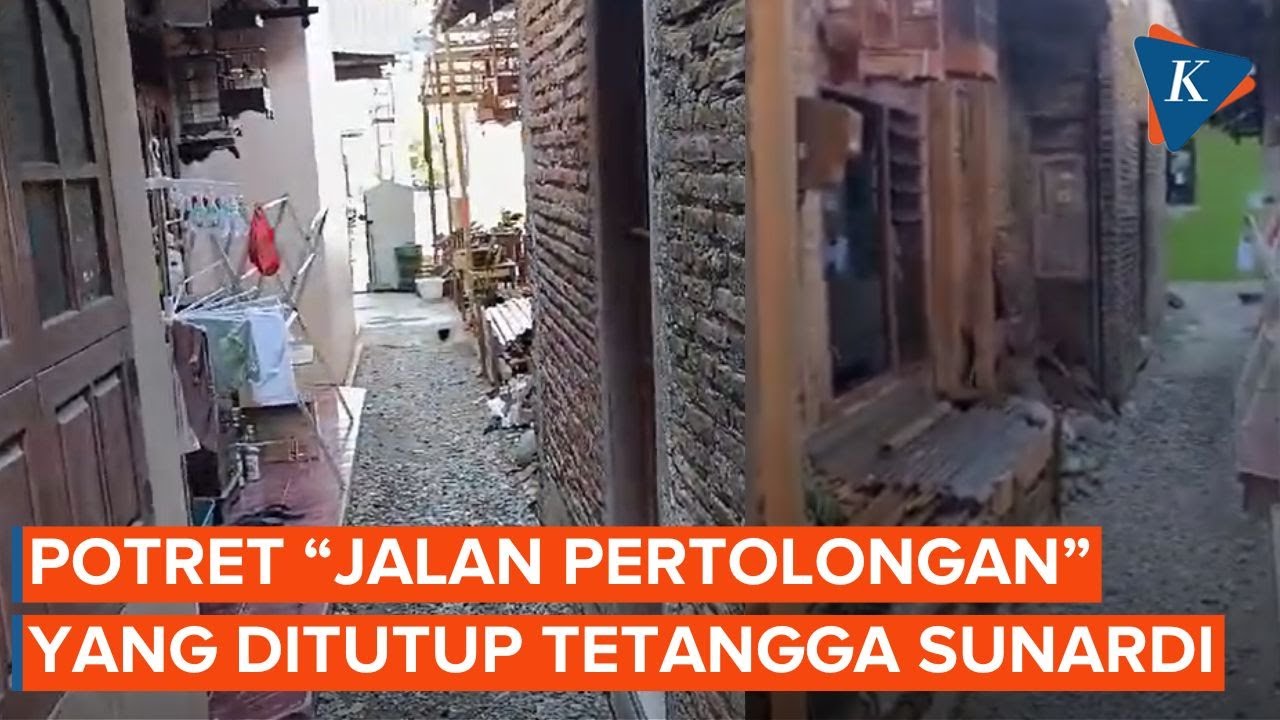 Lebar 1 Meter, Ini Potret Akses Jalan ke Rumah Sunardi yang Ditutup ...