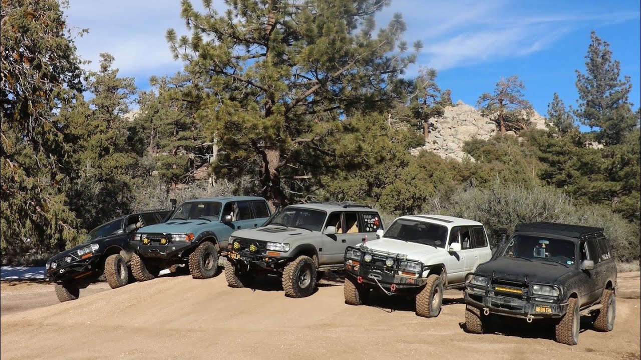 Land Cruisers on John Bull Trail - YouTube