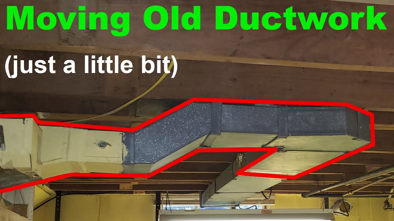 Moving Ductwork to get rid of Headaches - YouTube