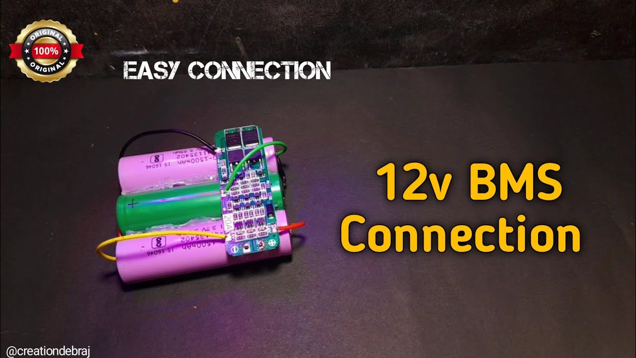 12v BMS Connection. 12v Battery🔋BMS. Electric science project. # ...