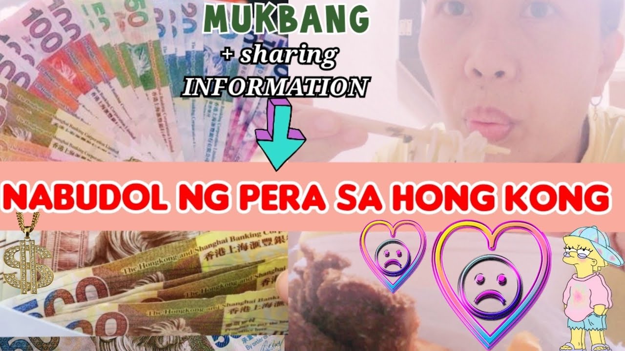 NOODLES MUKBANG||BUDOL SA HONG KONG||INUTANG NA PERA SA BANKO ...