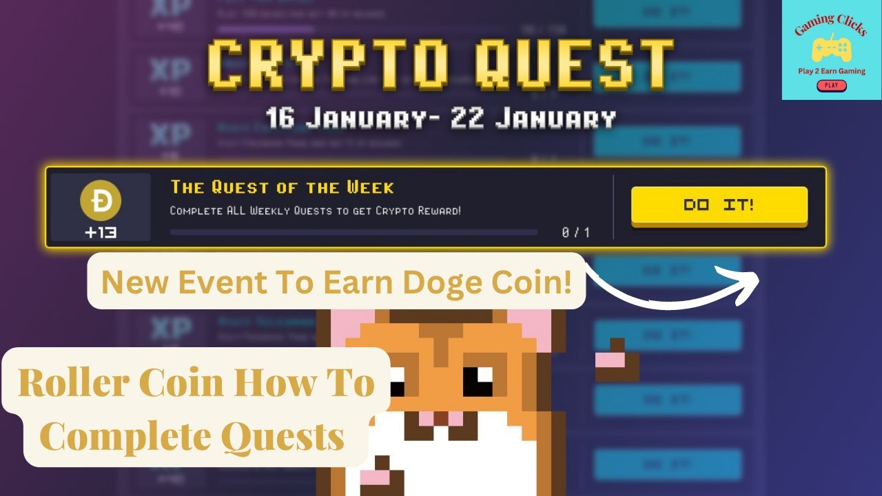 Roller Coin : How to complete Daily and Weekly Quests & New Crypto ...