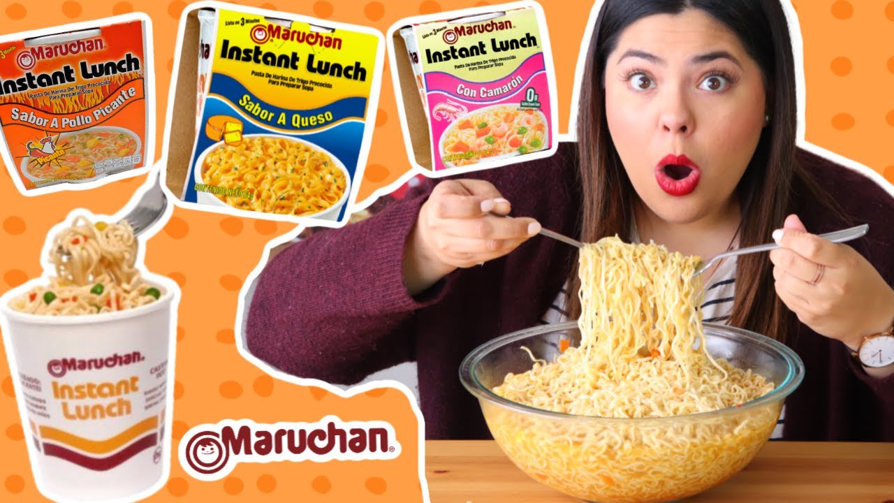 Mezclando TODOS los SABORES DE MARUCHAN que encontré en el SUPEMECADO ...