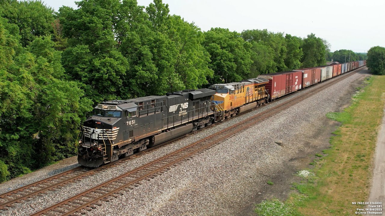 NS 7651 Peru, IN 6/4/2023 Train 181 - YouTube