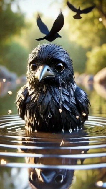 crow cry in the sea #sad #emotional #animals #cow #village #viralvideo ...