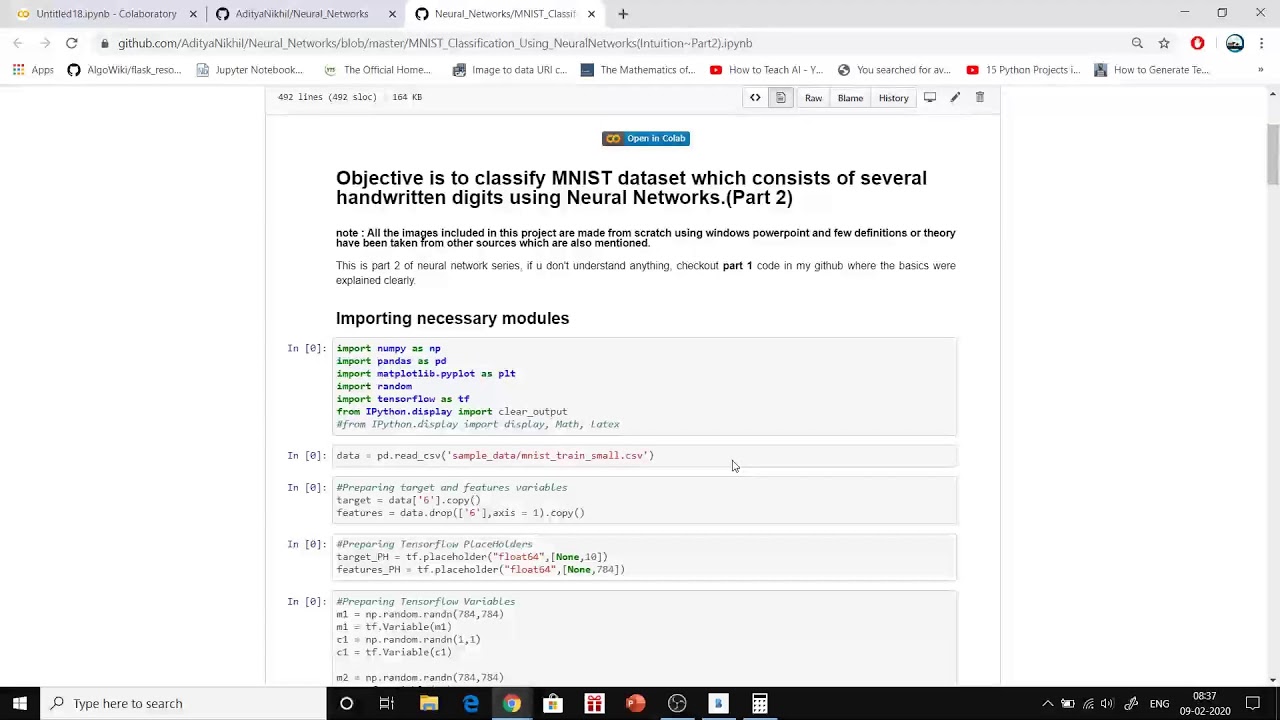 Basic intuition about Neural Nets. and intro to TensorFLow - YouTube