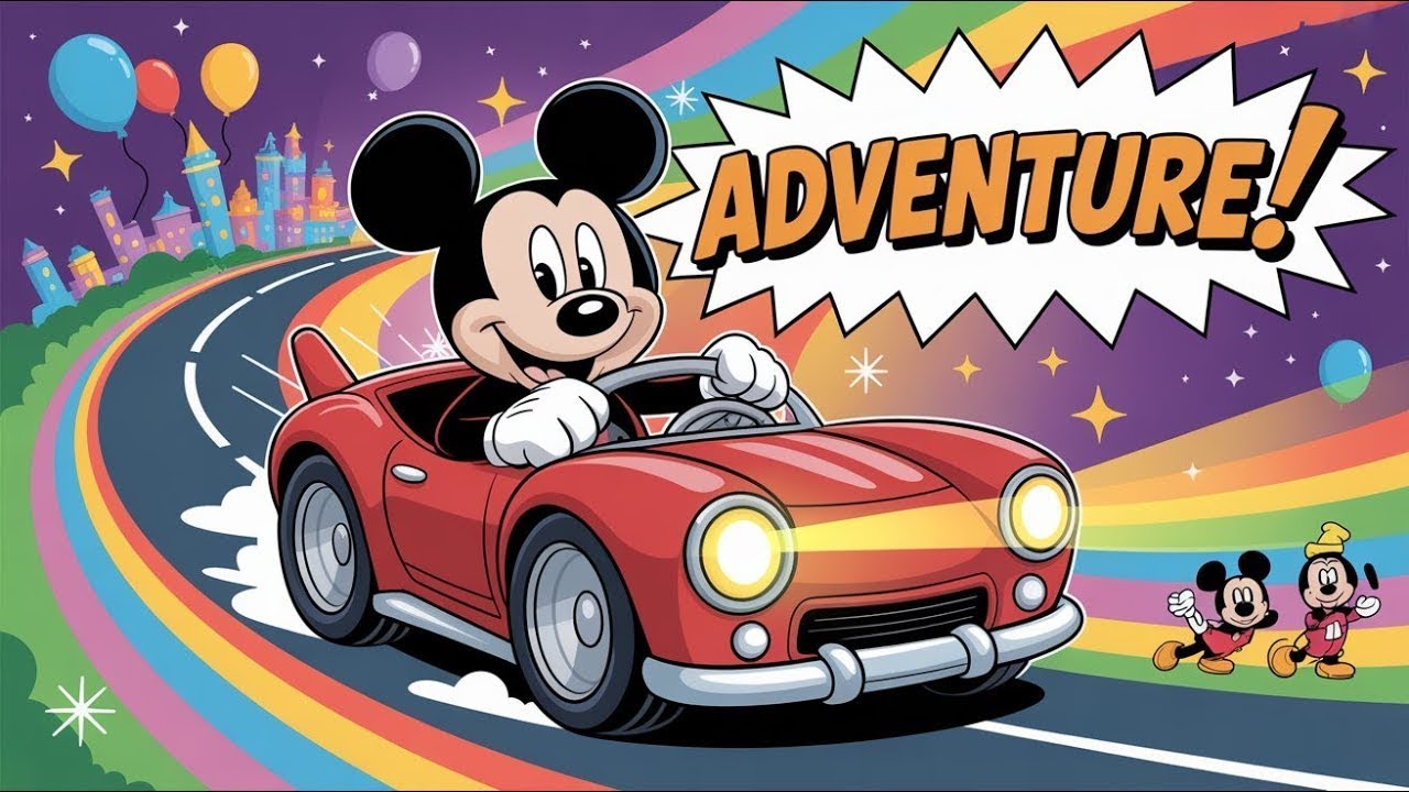 Mickey Mouse’s Super Car Adventure 🚗 45 Minutes of Fun Learning ...