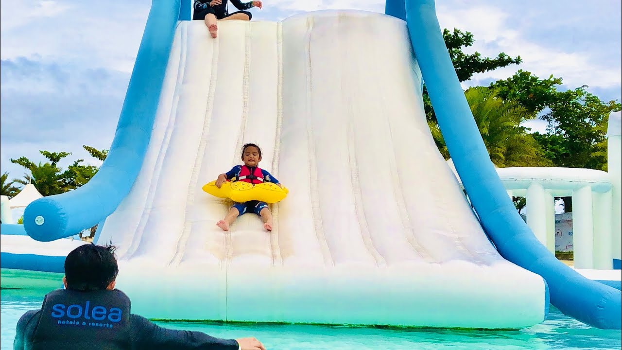 Inflatable Waterpark, Solea Resorts, Cebu - YouTube