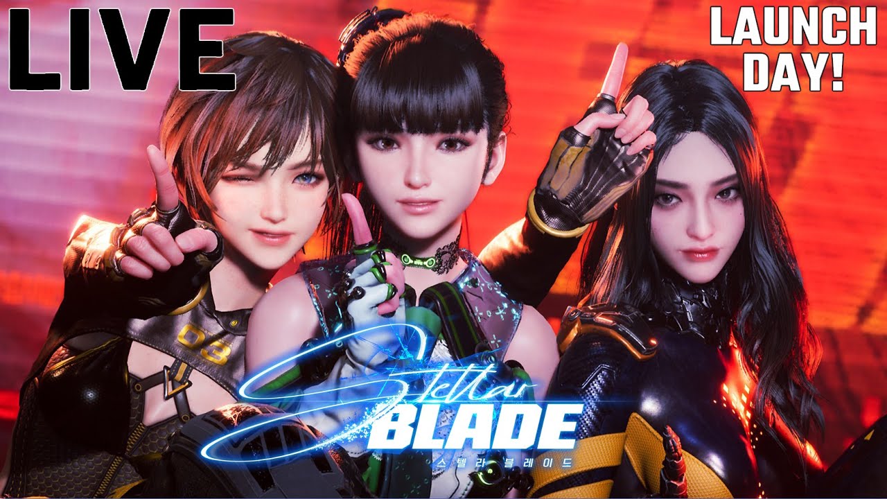 Stellar Blade Launch day Sexy girls in Tight outfits - YouTube