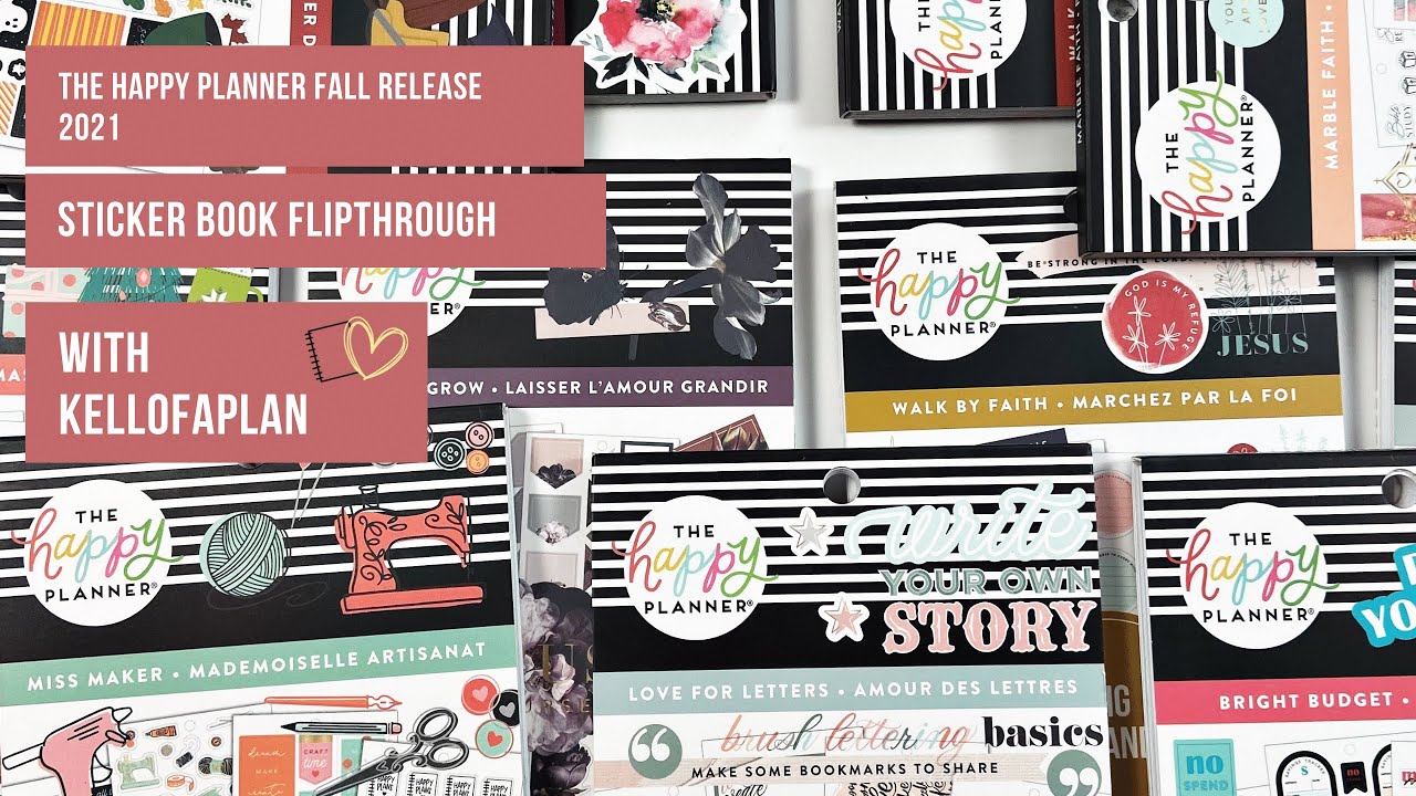 Sticker Book Flipthroughs- The Happy Planner Fall 2021 Release- Mentor ...