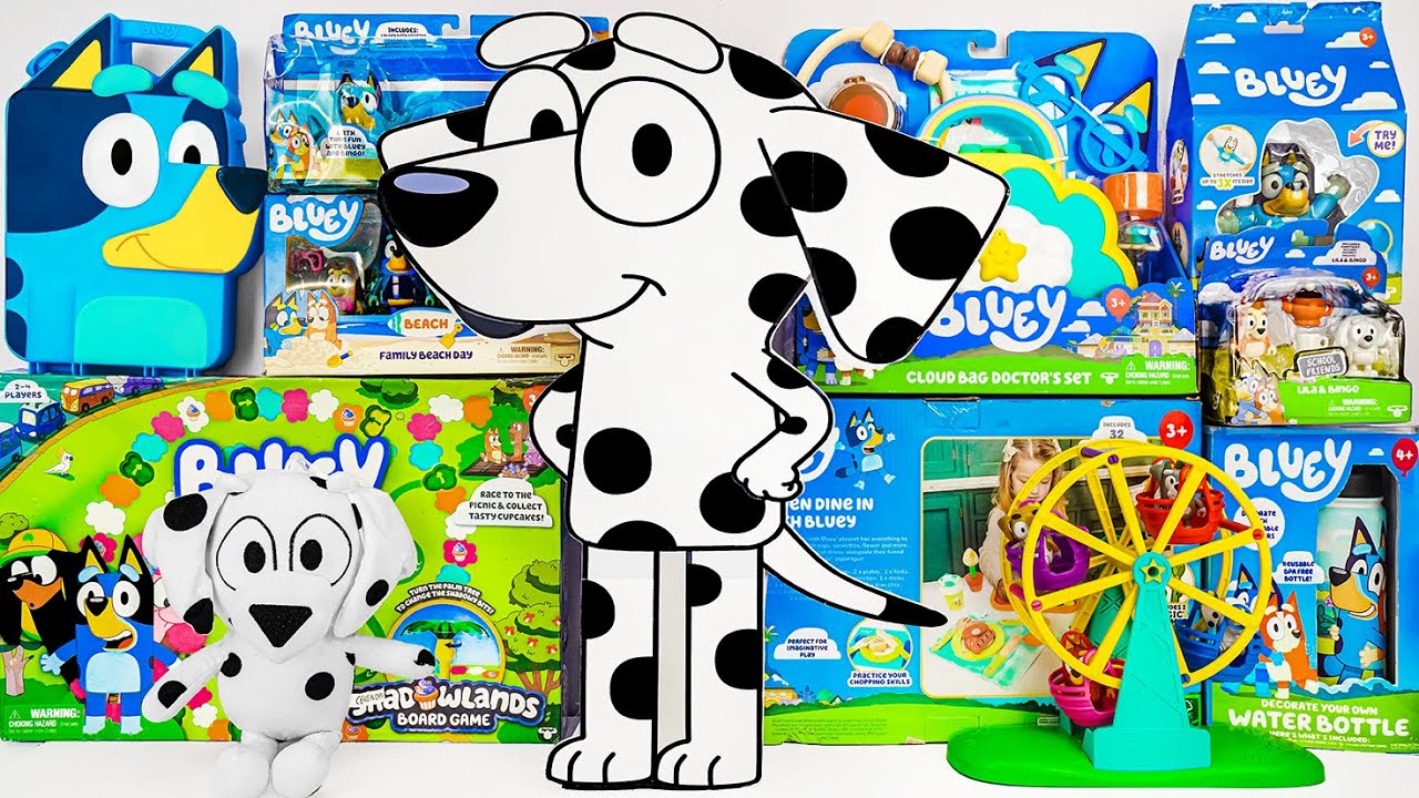 Bluey Toy Collection Unboxing Review 💙 Mystery Chloe Box & Bluey ...