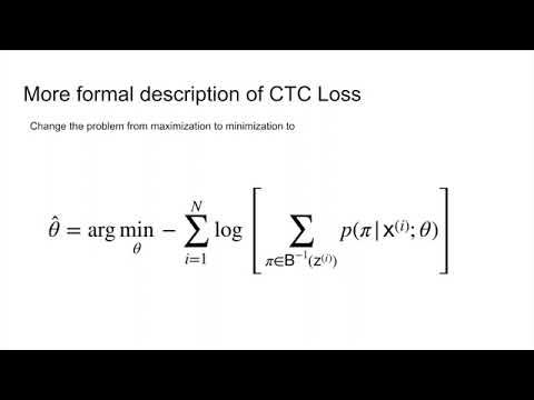 F18 Recitation 8 - Connectionist Temporal Classification (CTC) - YouTube