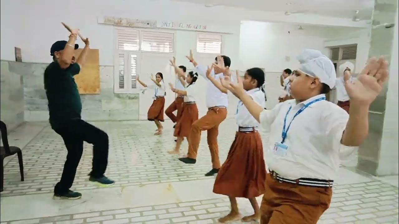 7c Bhangra practice Mr Dilpreet dance class excellent students - YouTube