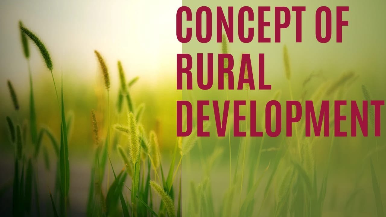 Unit-1 L1: Concept of Rural Development explained in Hindi(KHU701 ...