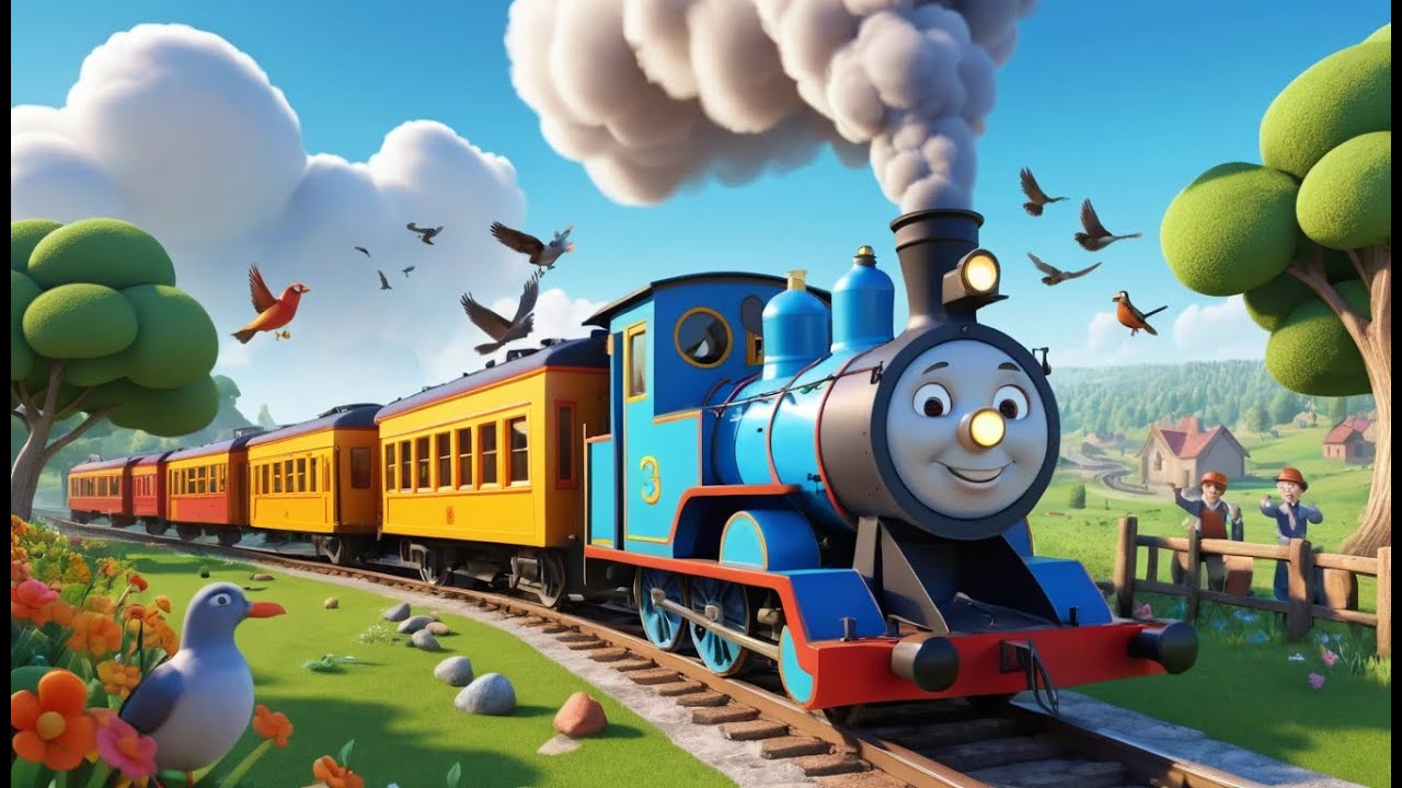 The Train on the Track Goes Choo, Choo | Fun Nursery Rhyme for Kids ...