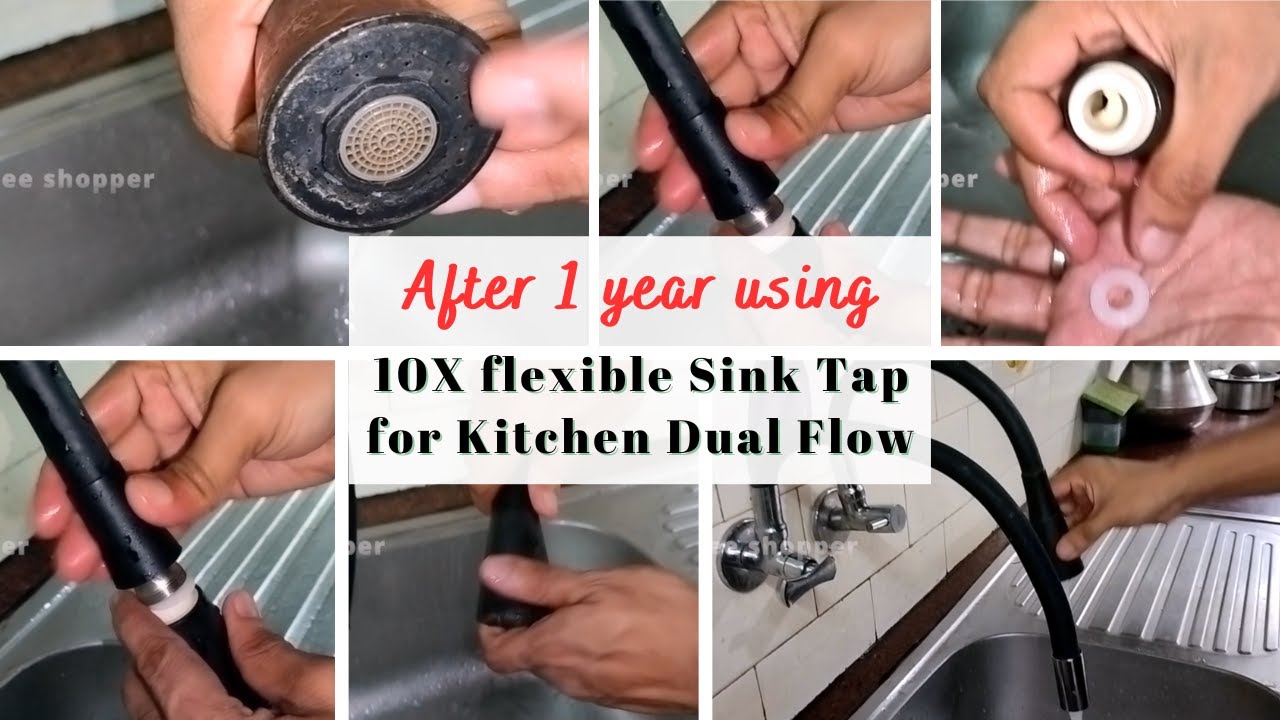 After 1 year using --10X flexible Sink Tap for Kitchen Dual Flow detail ...