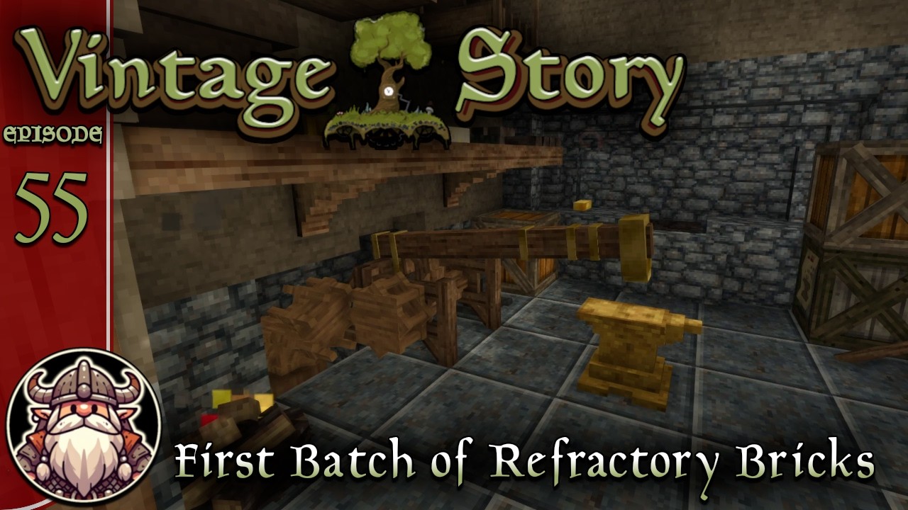 First Batch Of Refractory Bricks - E55 ║ Vintage Story - YouTube