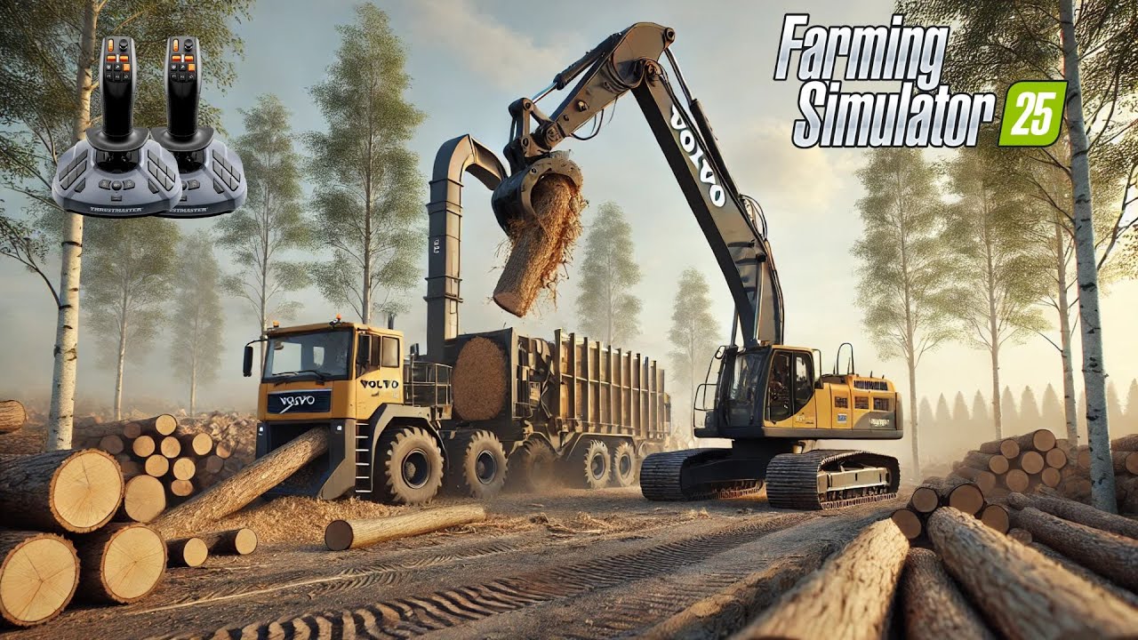 FS25 I Turned a Forest into Wood Chips – INSANE Logging in Farming ...