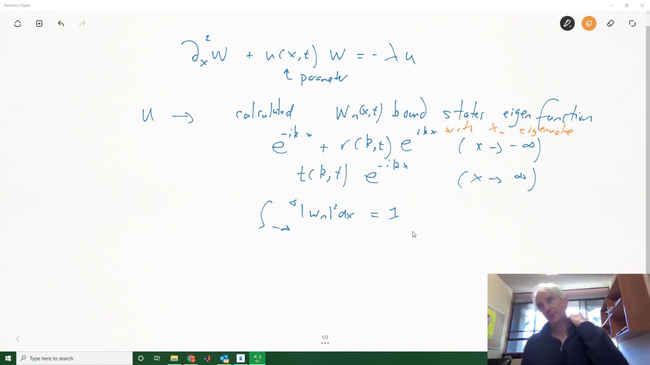 Nonlinear PDE Meylan, Lecture 9 Part 1 - YouTube