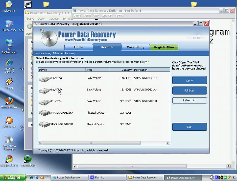 Power Data Recovery Kurulum Ve Kullanım - YouTube
