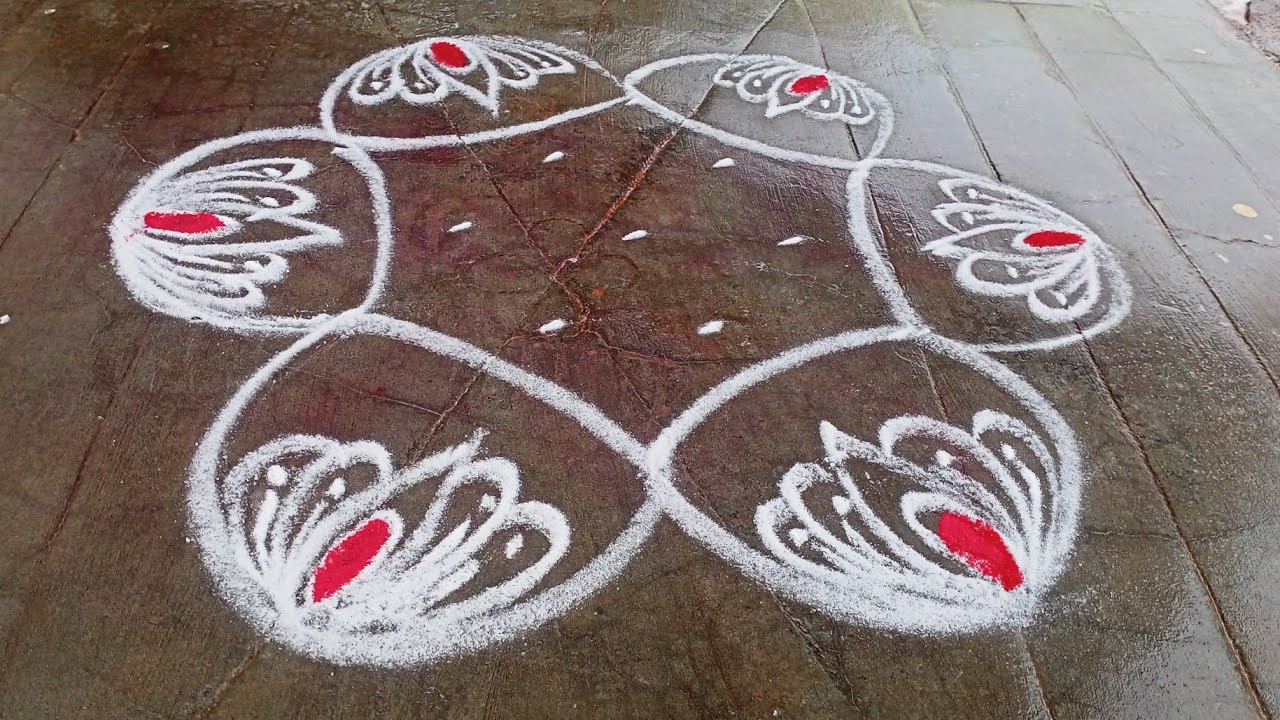 navratri lotus kolam 🌹 Ayudha pooja kolam 🌹Thamarai poo kolam 🌹 ...