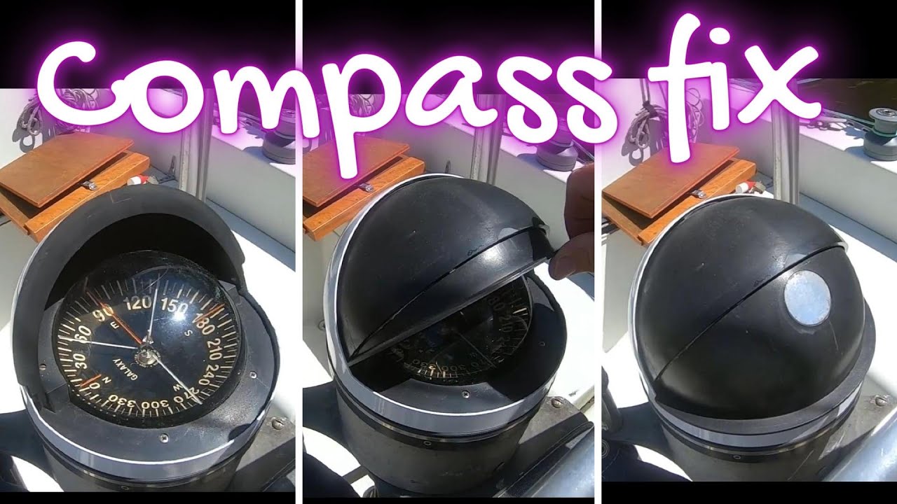 Sailboat compass fix, Fixing my compass with epoxy and sailcloth ...