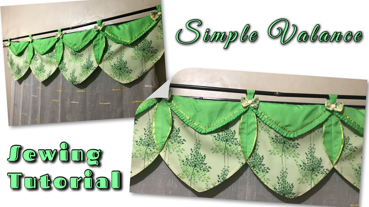 How to Make a Simple Valance Curtain | Full Tutorial for Beginners ...