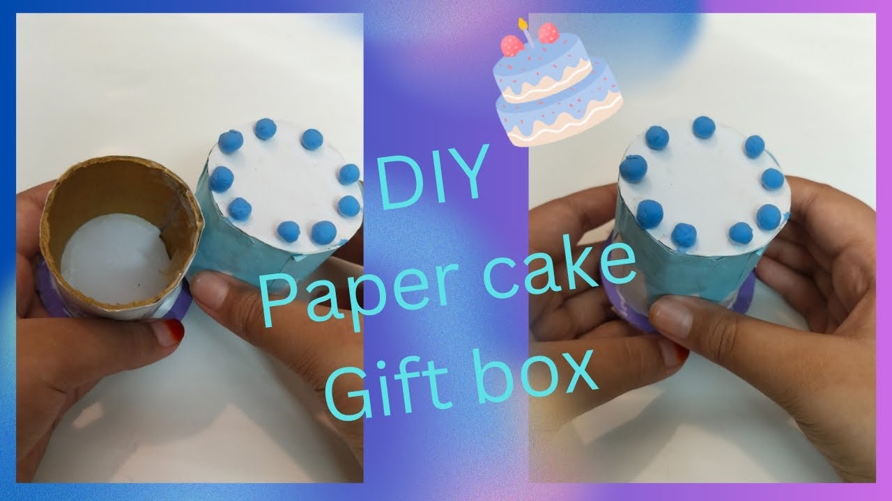 DIY paper cake gift box # homemade# craft# shorts - YouTube