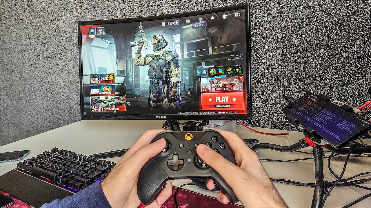 COD WARZONE MOBILE PC MODE CONTROLLER HANDCAM GAMEPLAY - YouTube