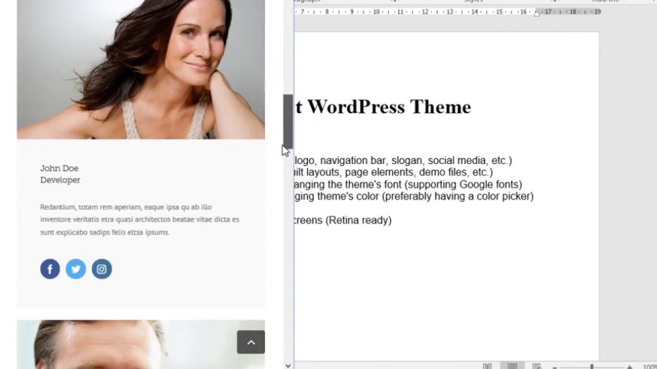 Choosing the right WordPress Theme: Design Features - YouTube