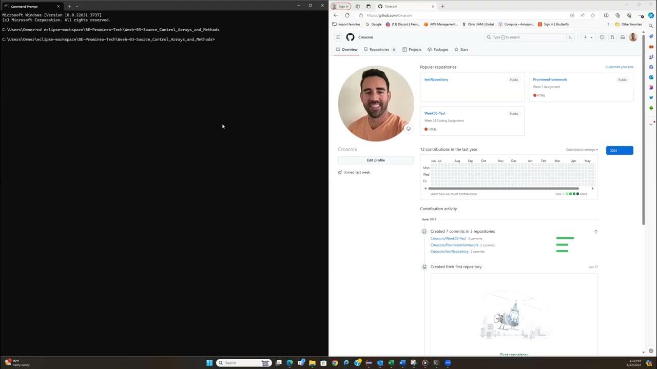Week 03 Promineo Tech Back End GitHub Assignment | Creating a ...