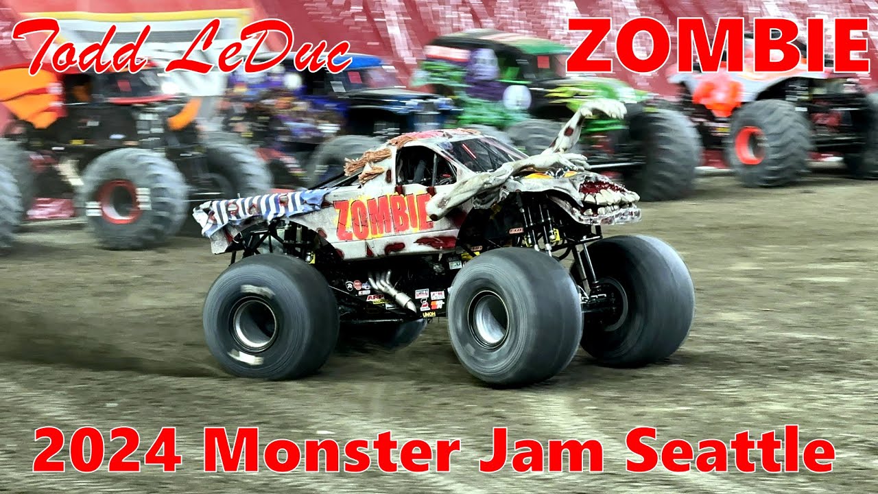 Todd LeDuc "Zombie" | Monster Jam Seattle 2024 | Two-Wheel Skills ...