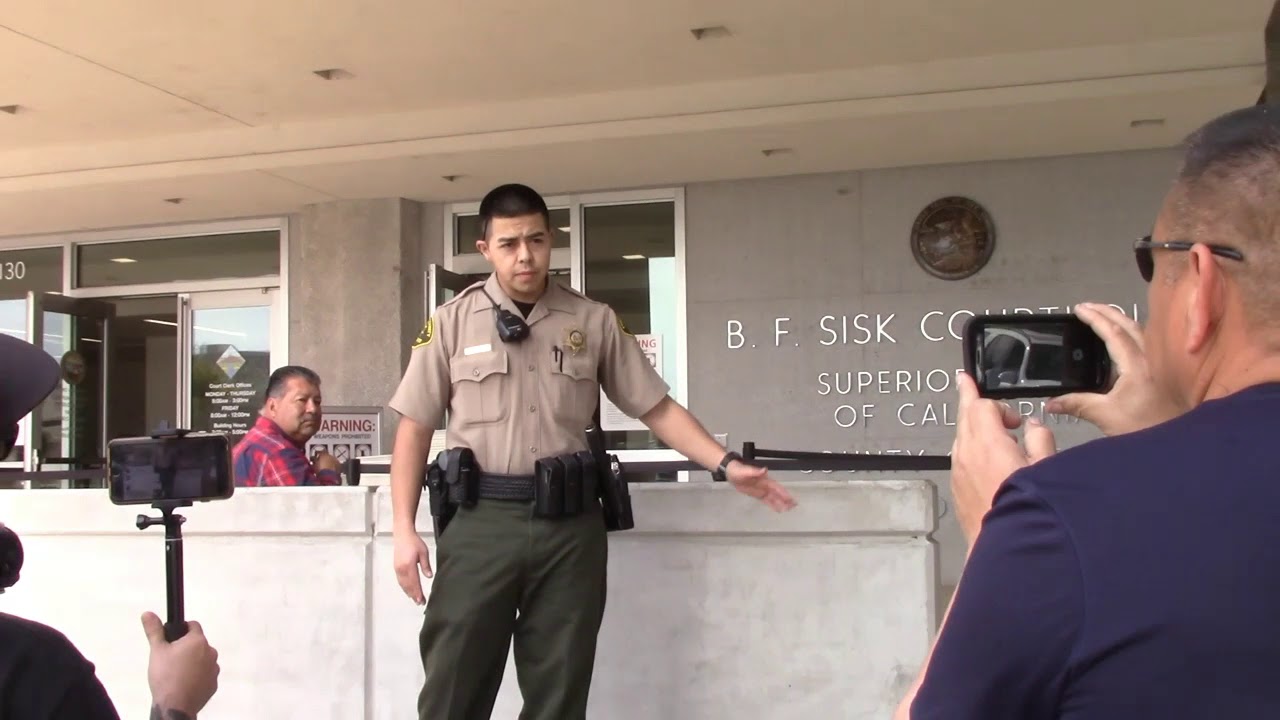 Fresno county courthouse ~ "The building is not allowed to be recorded ...