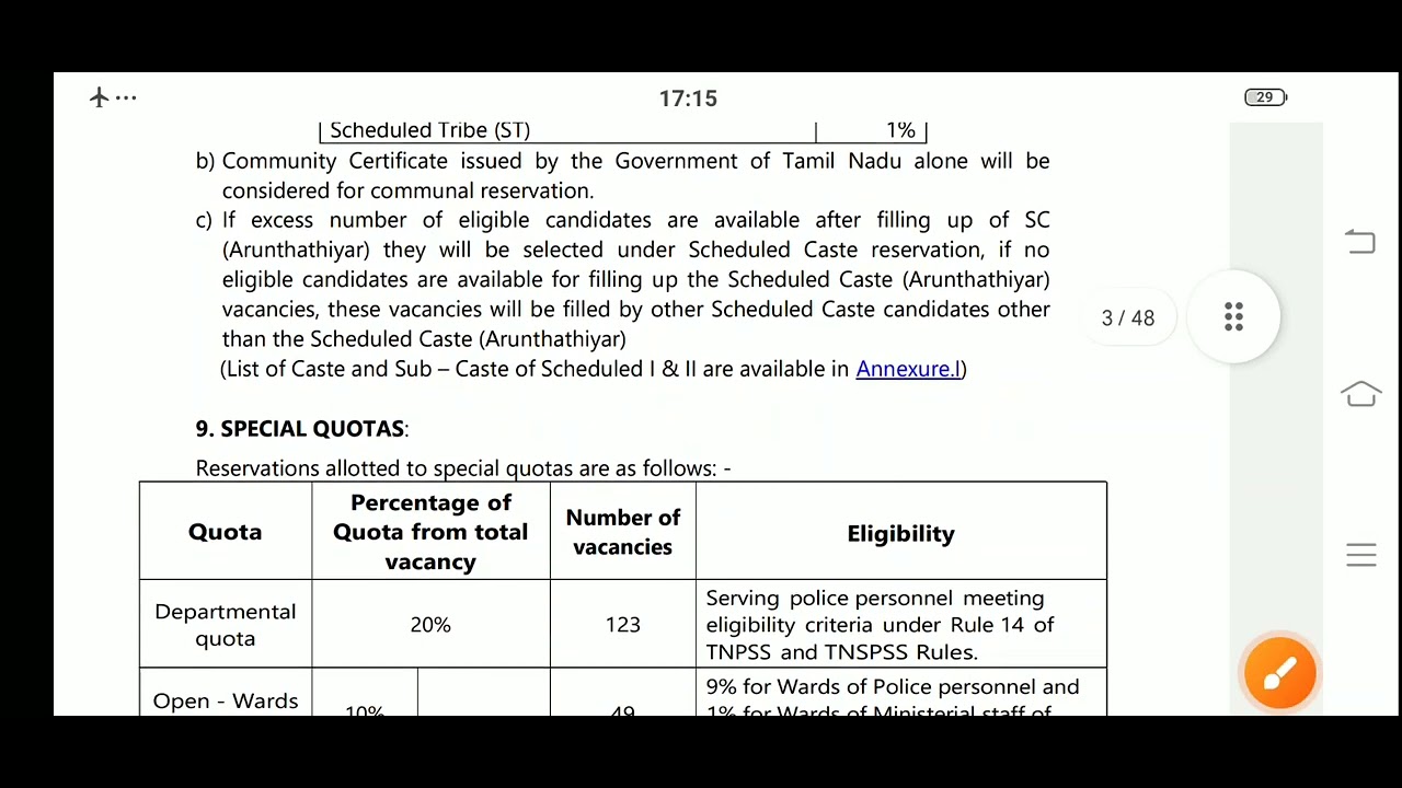 Part -1 SI-Notification by Tnusrb 2023. - YouTube