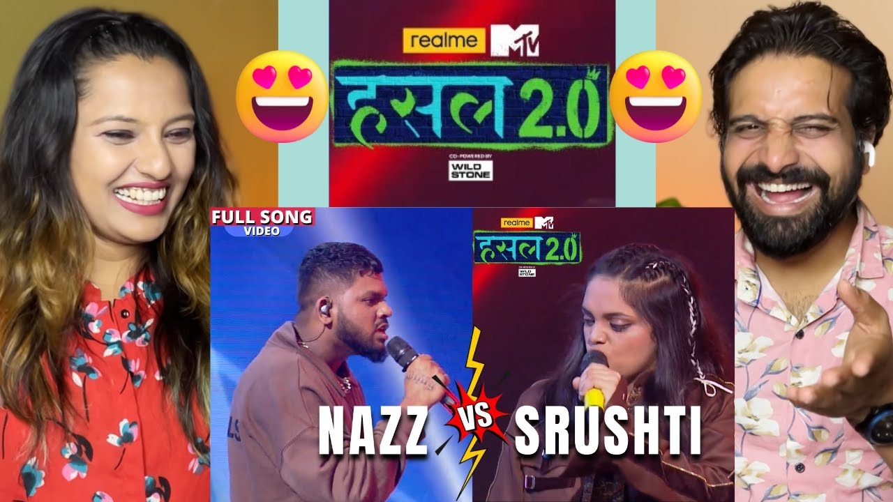 Nazz VS Srushti | Nazz, Srushti Tawade | Hustle 2.0 | REACTION | Funkie Couple Vlogs - YouTube