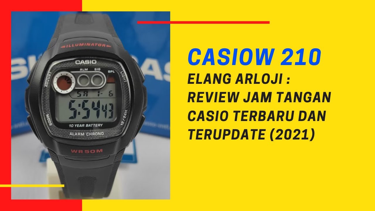 CASIO W 210 : JAM DIGITAL MURAH TERBARU (2021) - YouTube