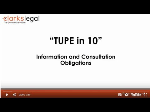 TUPE in 10 - Information and Consultation Obligations - YouTube