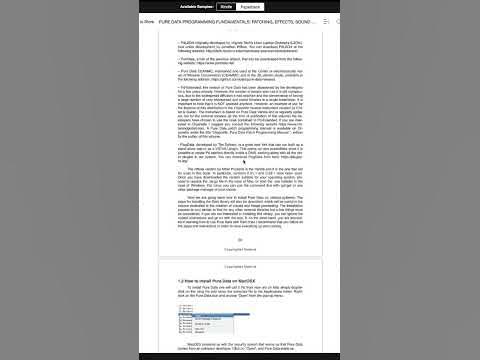 Have a look inside my latest book "Pure Data programming fundamentals ...