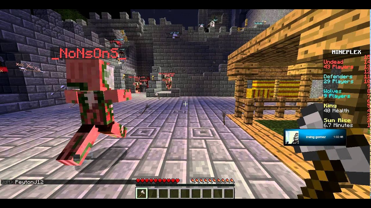 im so good im undead : Castle siege Minecraft - YouTube