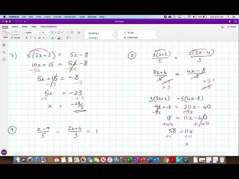 Solving harder linear equations (4 steps and above) - YouTube