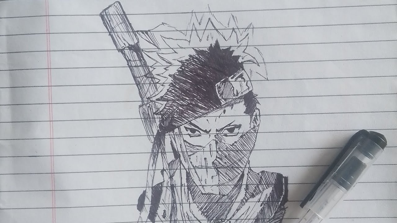 Drawing Zabuza | Anime drawing | step by step tutorial | Brozex Art ...
