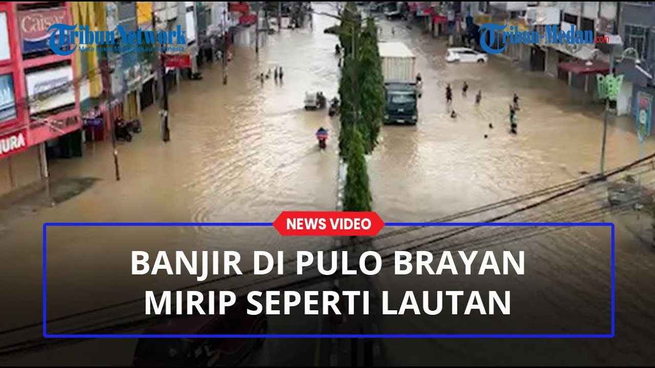SUASANA Banjir di Pulo Brayan Yang Belum Surut dan Mirip Seperti Lautan ...
