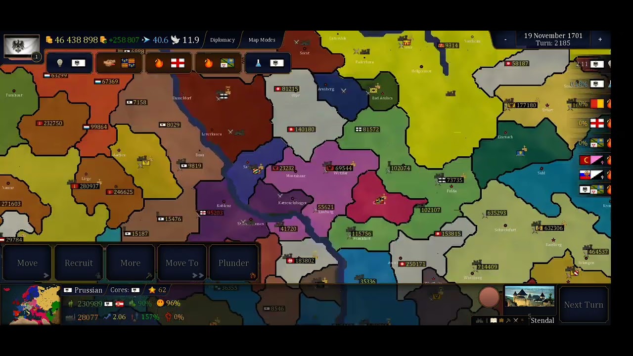 AOH2- map of Europe and Prussia - YouTube