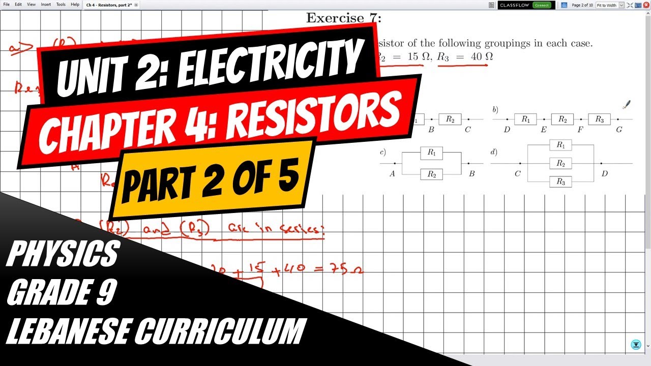 Physics, Grade 9- Electricity: Chapter 4, Resistors: Part 2. - YouTube