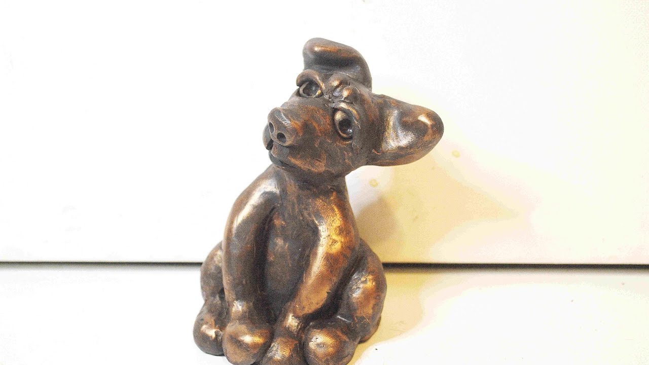 DIY Dog In Polymer Clay Tutorial - YouTube