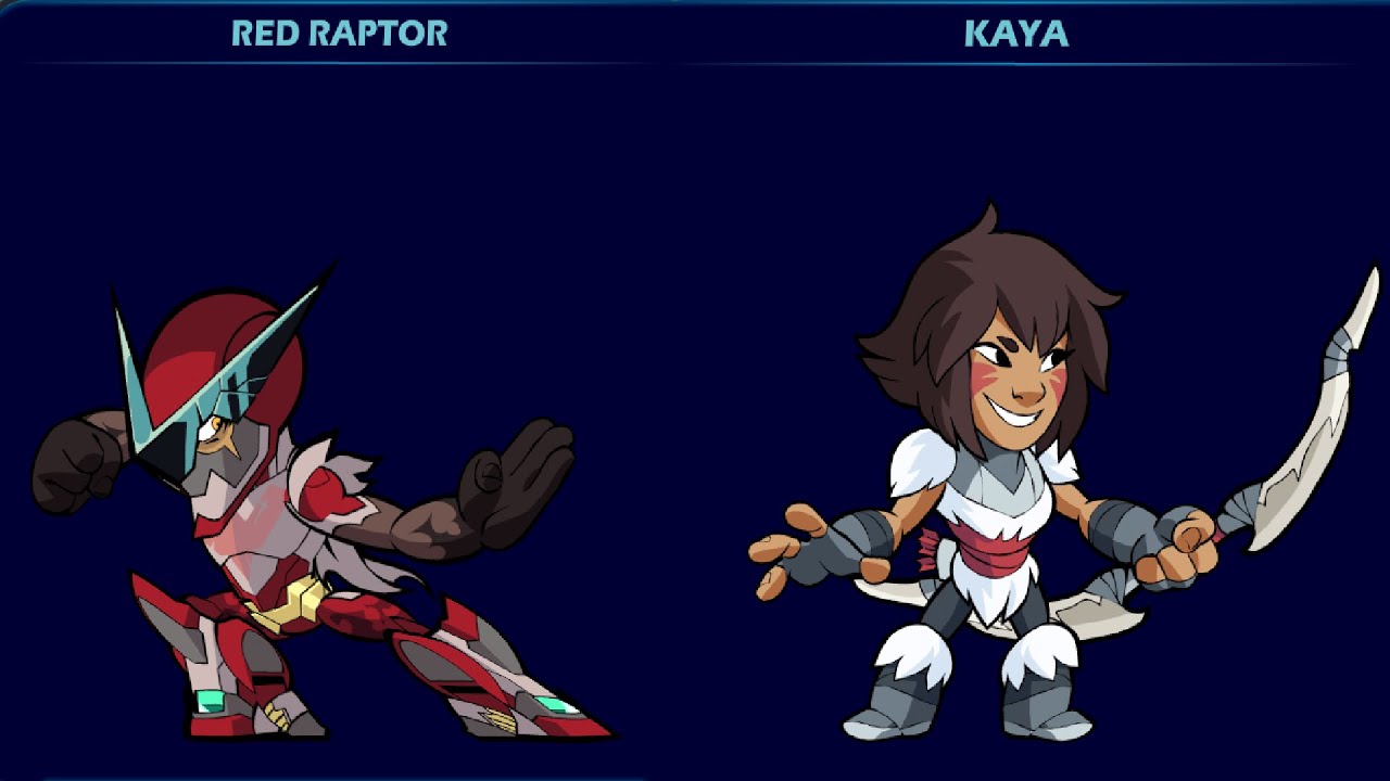 Brawlhala : 1 VS 1 Red raptor Vs Kaya - YouTube