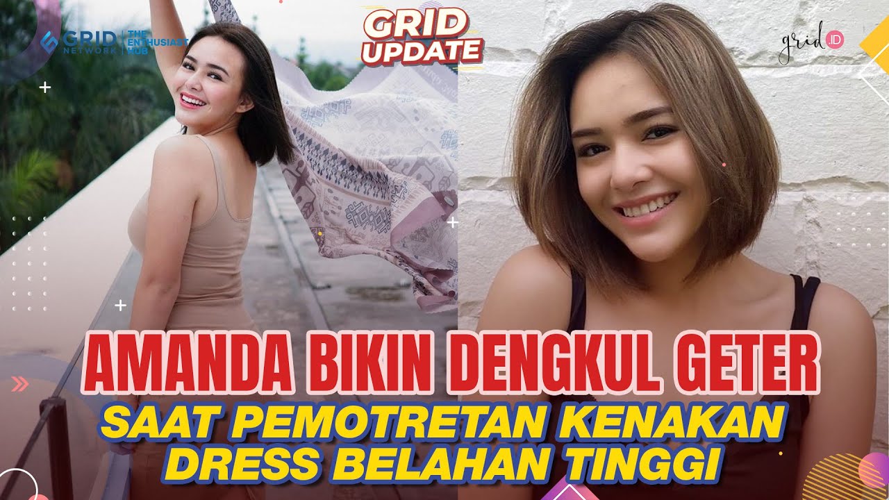 CETAR MEMBAHANA! Amanda Manopo Tampil Seksi Pakai Dress Belahan Tinggi! - YouTube