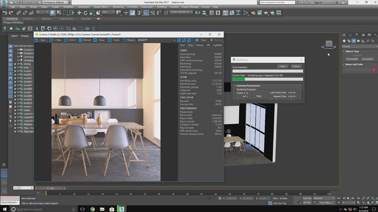Tutorial Render Interior Photorealistic Autodesk 3Ds Max 2017 & Corona ...